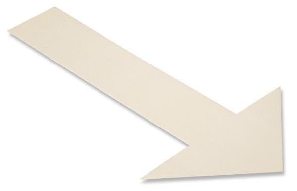 Solid WHITE Arrow - Pack of 50